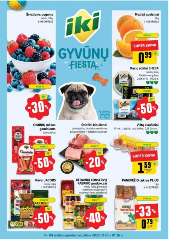 4 savaitės nuolaidos: MAXIMA, RIMI, IKI, LIDL (2025.01.20–01.27)
